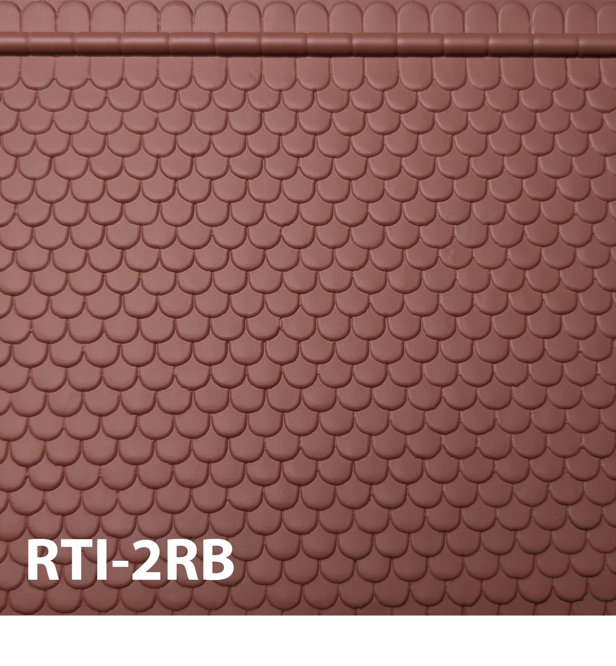 RTI-2RB Round Scalloped Roof Tile G ½” / 1:24 7” x 24” Sheet – Flex-I-File